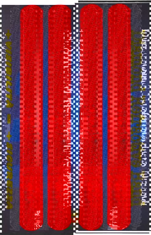 Reflecterende rode stickers 230x22 (4 stuks) - MDI-online.nl