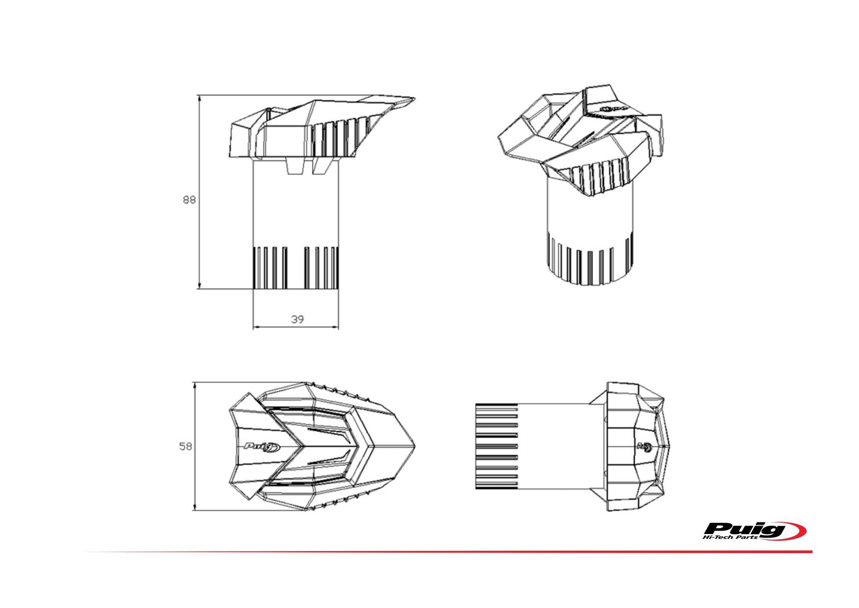 Sliders Puig model R19 diverse Honda modellen - MDI-online.nl