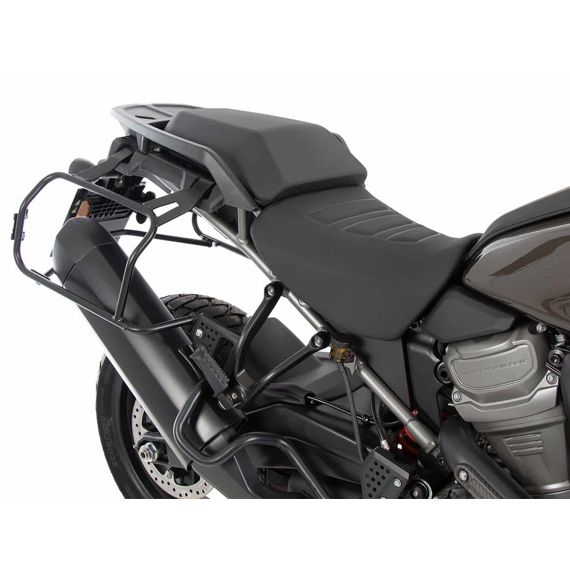 Kofferrek zwart RVS Hepco&Becker voor Cutout Xplorer zijkoffers Harley ...