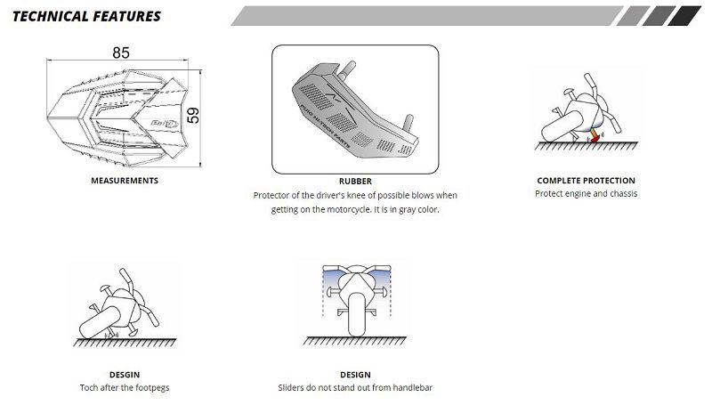Sliders Puig model R19 diverse Honda modellen - MDI-online.nl
